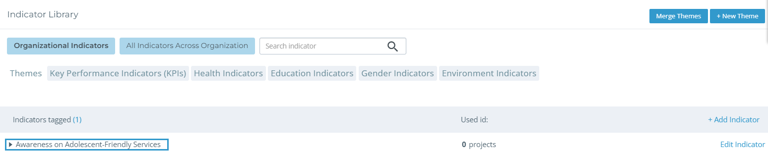 Managing Indicator Library - Kinaki