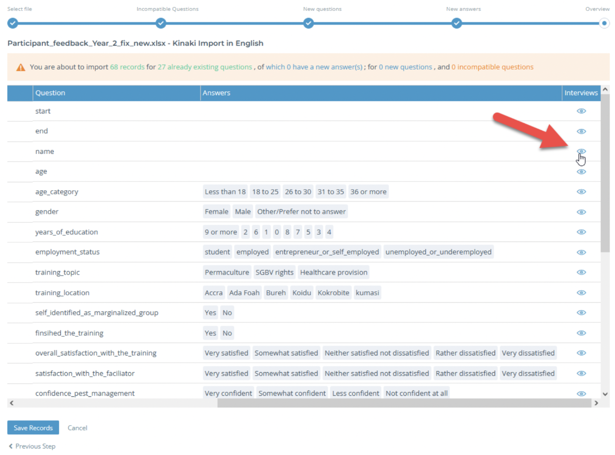Data Collection for Kobo Form - Kinaki
