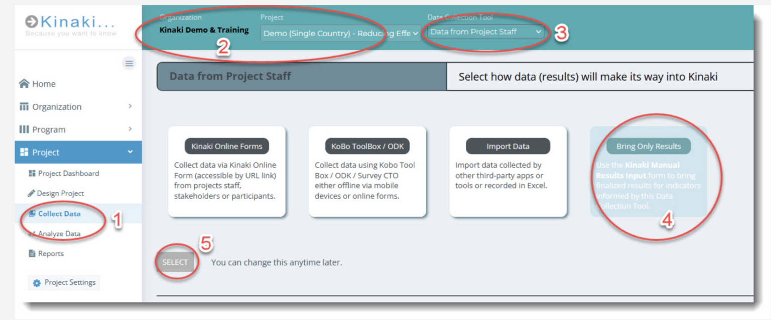 Manual Results Input Overview - Kinaki